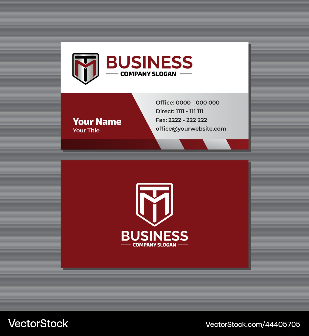 Motorcycle Business Card Royalty Free Vector Image