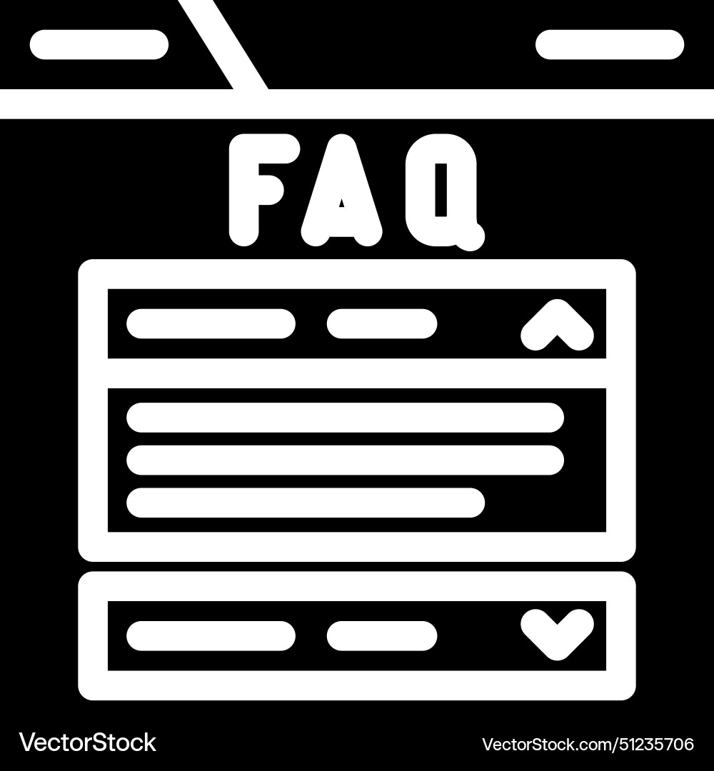 Faq schema seo glyph icon Royalty Free Vector Image Faq schema seo glyph icon Royalty Free Vector Image