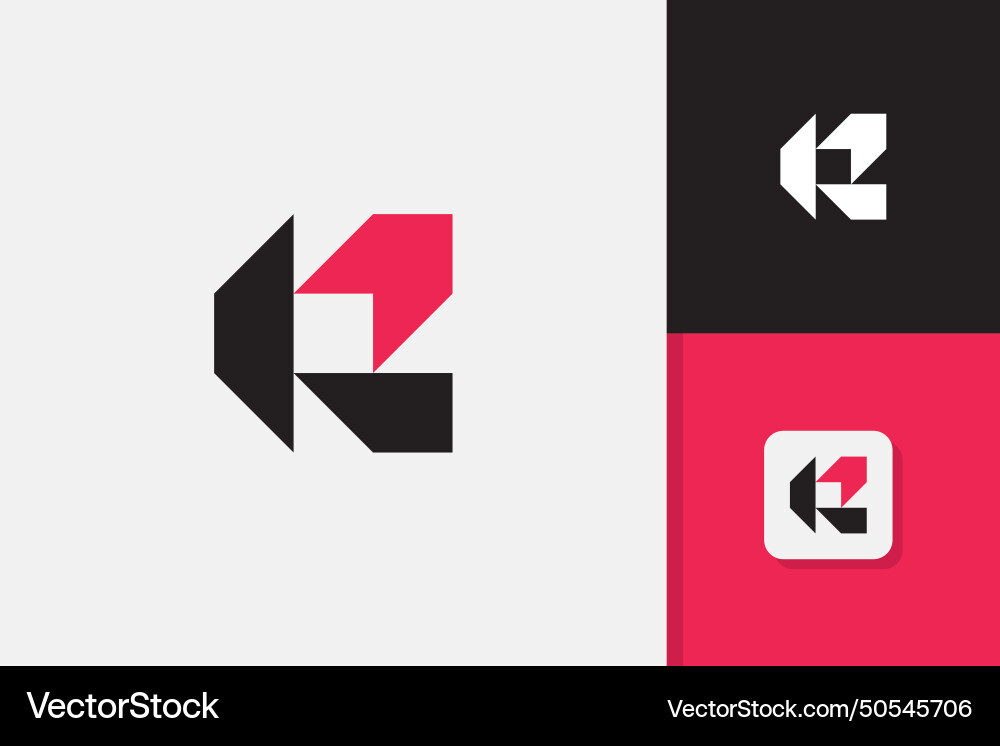 Letter r logo design icon template Royalty Free Vector Image