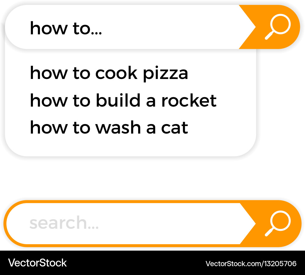 Modern Search Bar Icons Royalty Free Vector Image