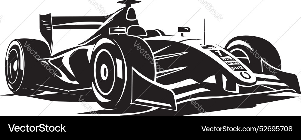 Grand prix glory formula one symbol design turbo Vector Image