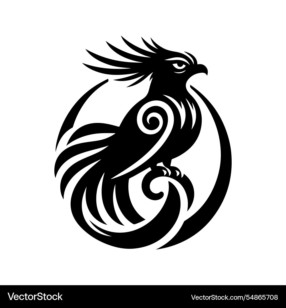 Premium quetzal silhouette graphics for creative Vector Image