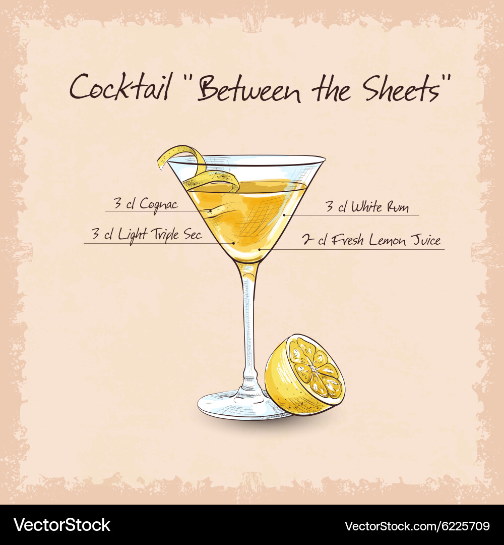 Between the sheets Royalty Free Vector Image - VectorStock