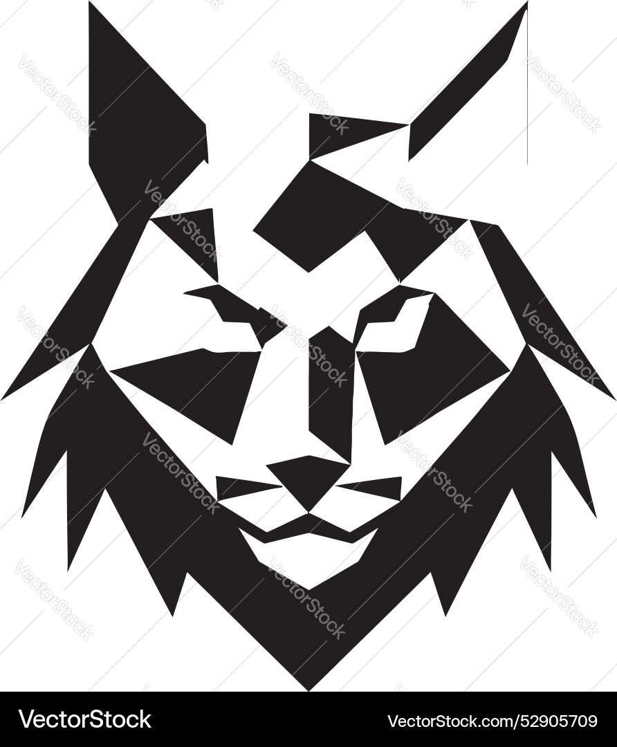 Graceful majesty in monochrome emblem design Vector Image