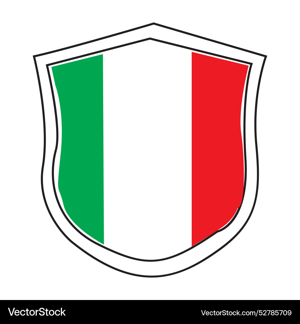 Italian flag icon Royalty Free Vector Image - VectorStock