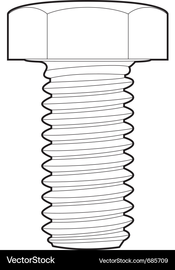 Outline bolt Royalty Free Vector Image - VectorStock