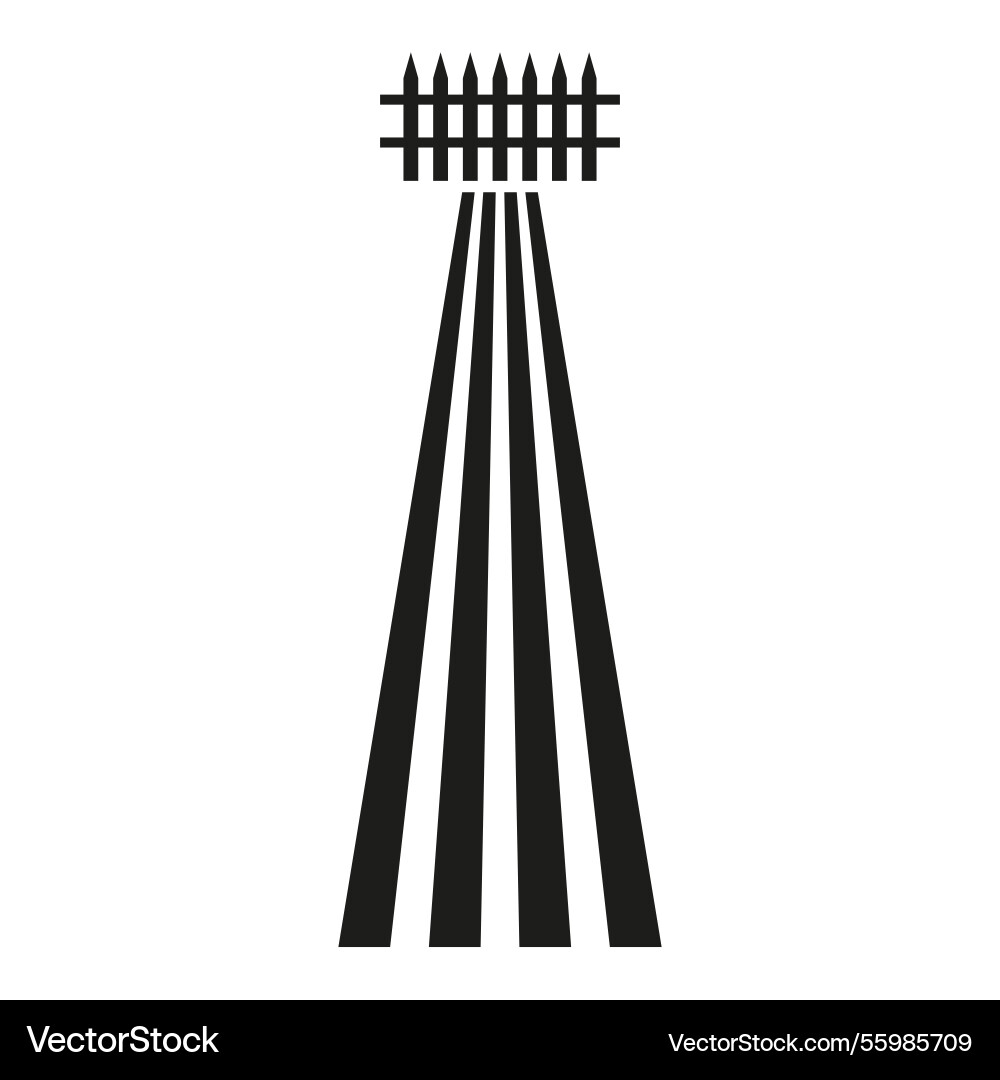 Road icon perspective pathway journey symbol Vector Image