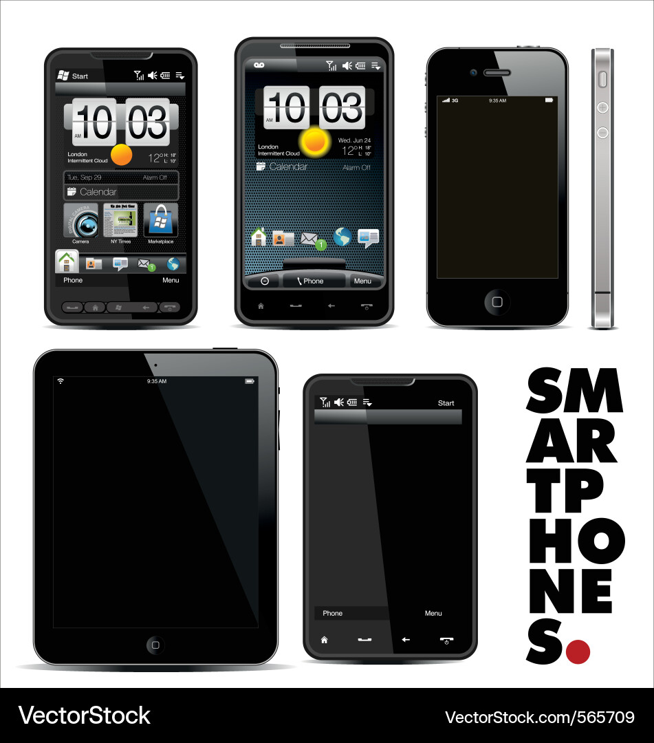 Smartphone Display Royalty Free Vector Image - VectorStock