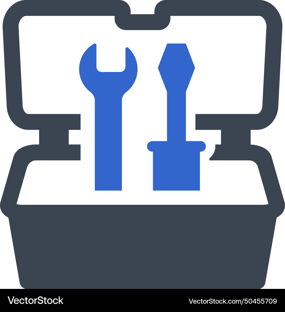 Working tool box icon Royalty Free Vector Image