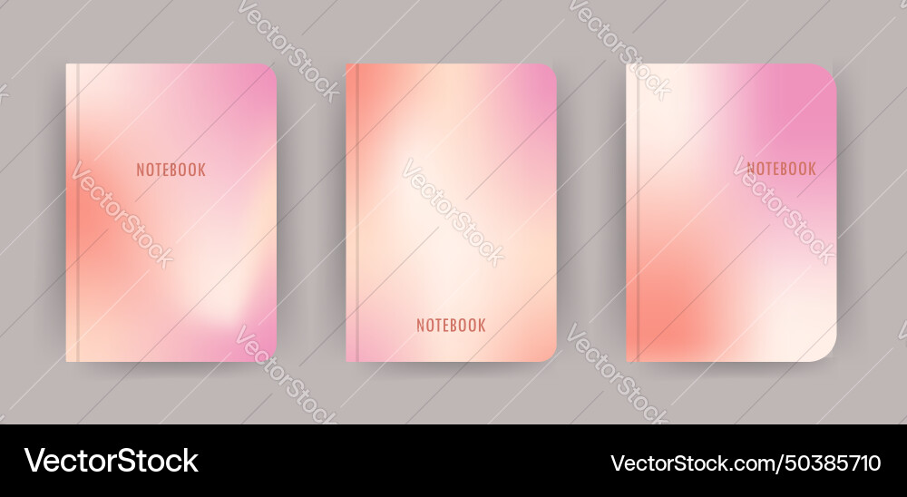 Cover page notebook collection templates Vector Image