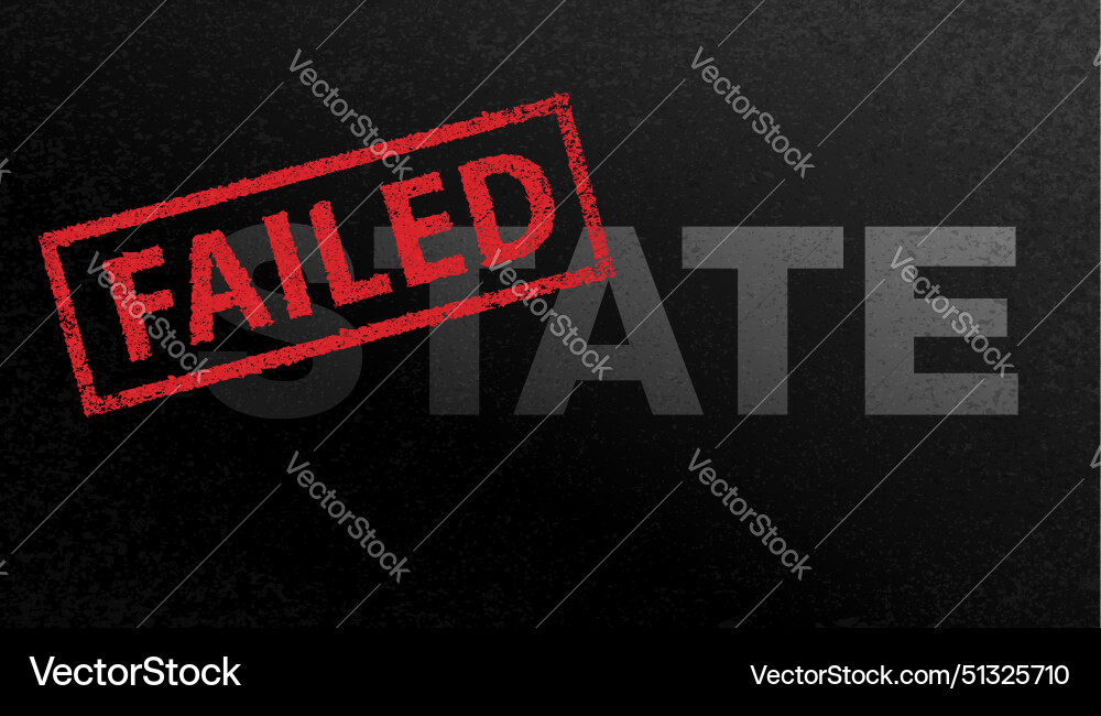 Failed state without basic functions of government