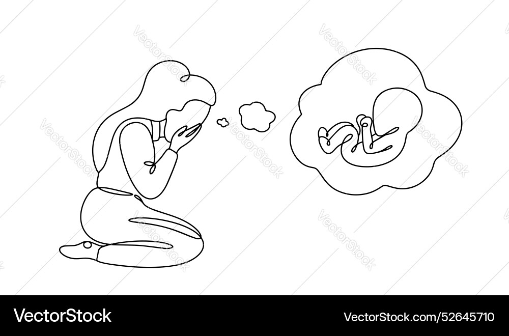 Female infertility Royalty Free Vector Image - VectorStock