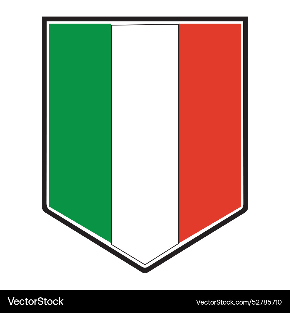 Italian flag icon Royalty Free Vector Image - VectorStock