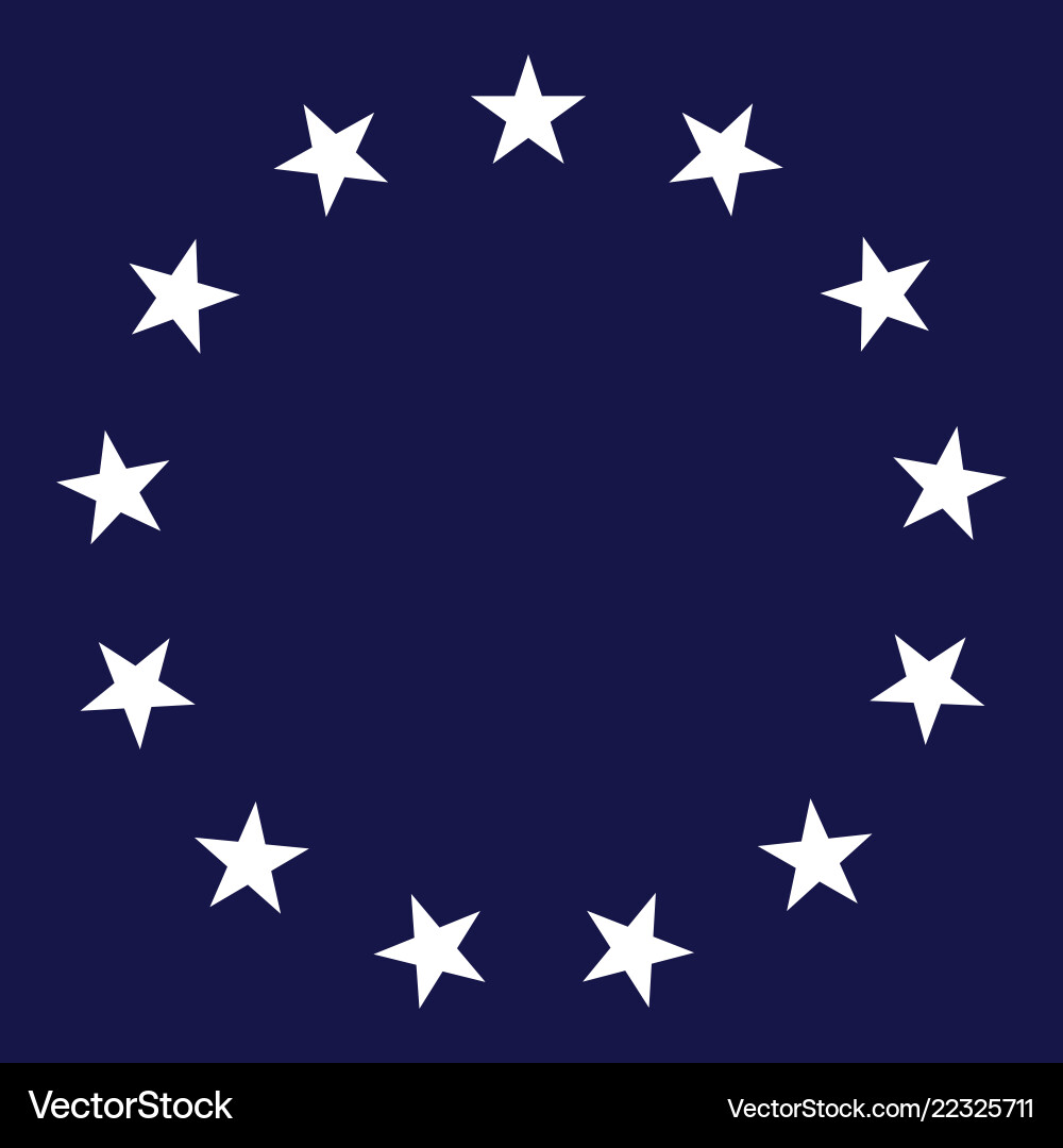 13 stars circle Royalty Free Vector Image - VectorStock