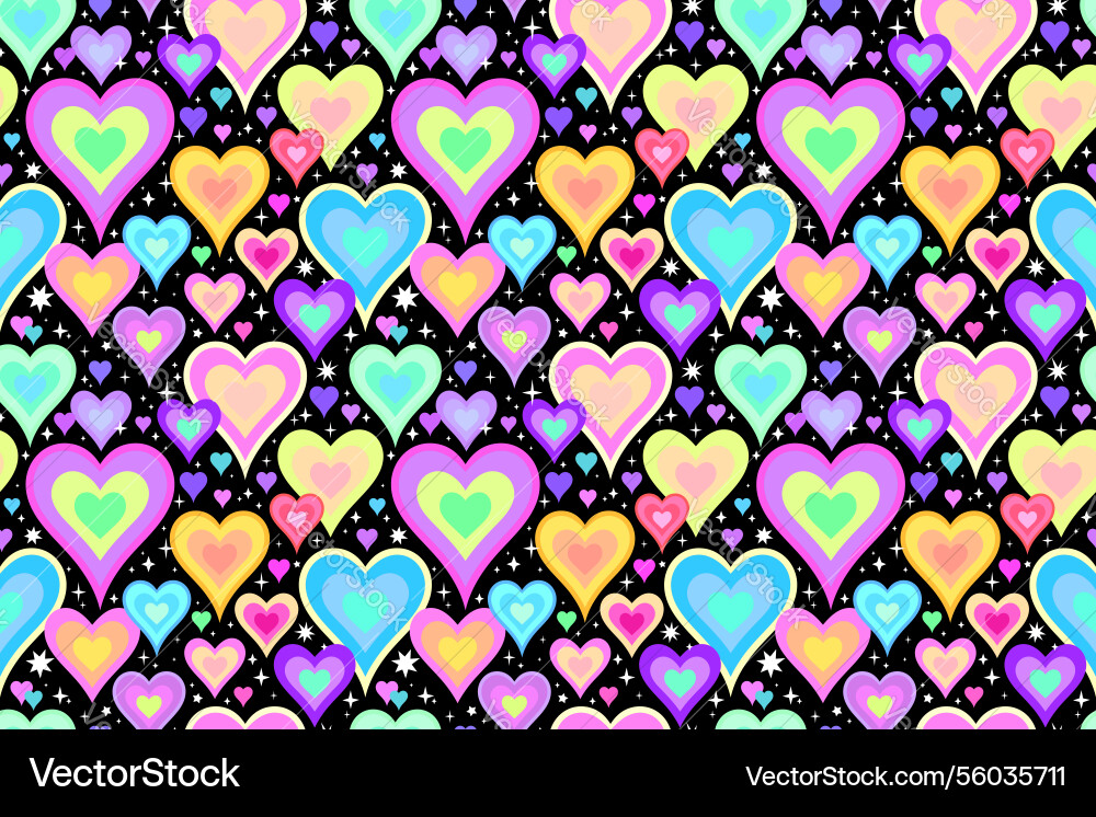 Seamless pattern of many bright multi-colored Vector Image