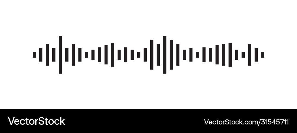 Waves equalizer isolated on background eq Vector Image