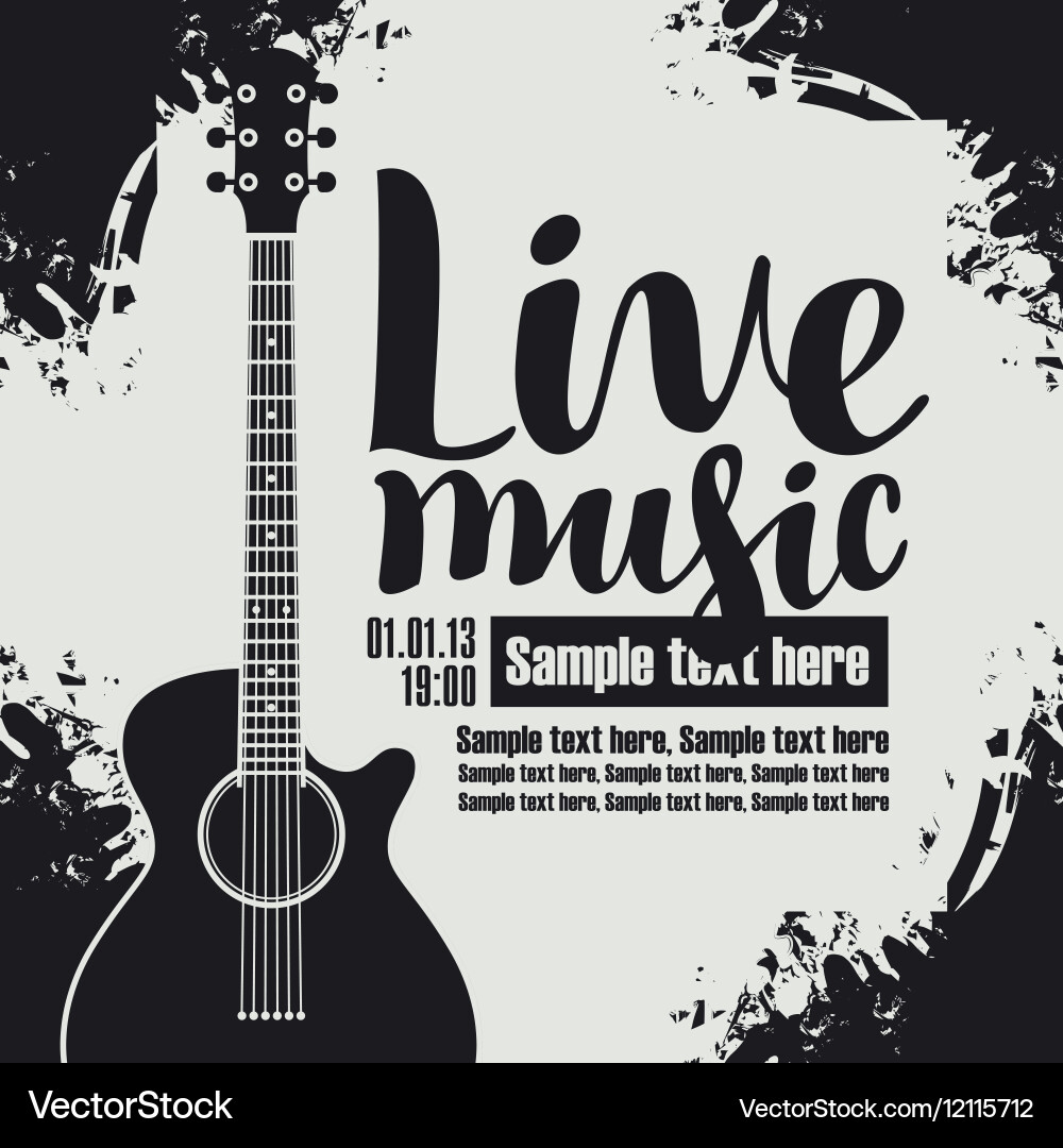 Concert live music Royalty Free Vector Image - VectorStock