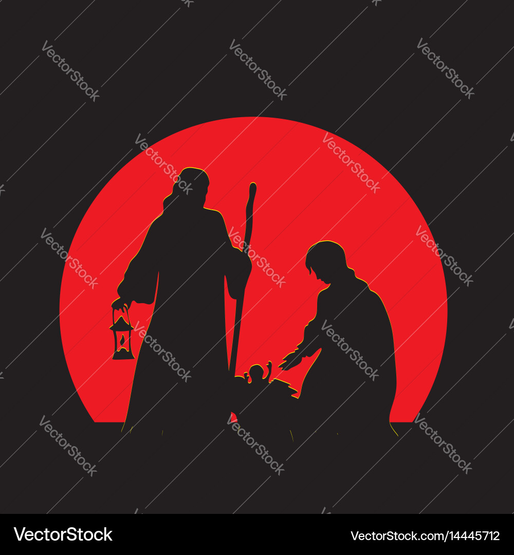 Nativity of jesus christ Royalty Free Vector Image