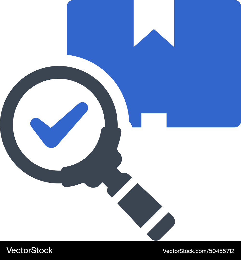 Product quality check icon Royalty Free Vector Image