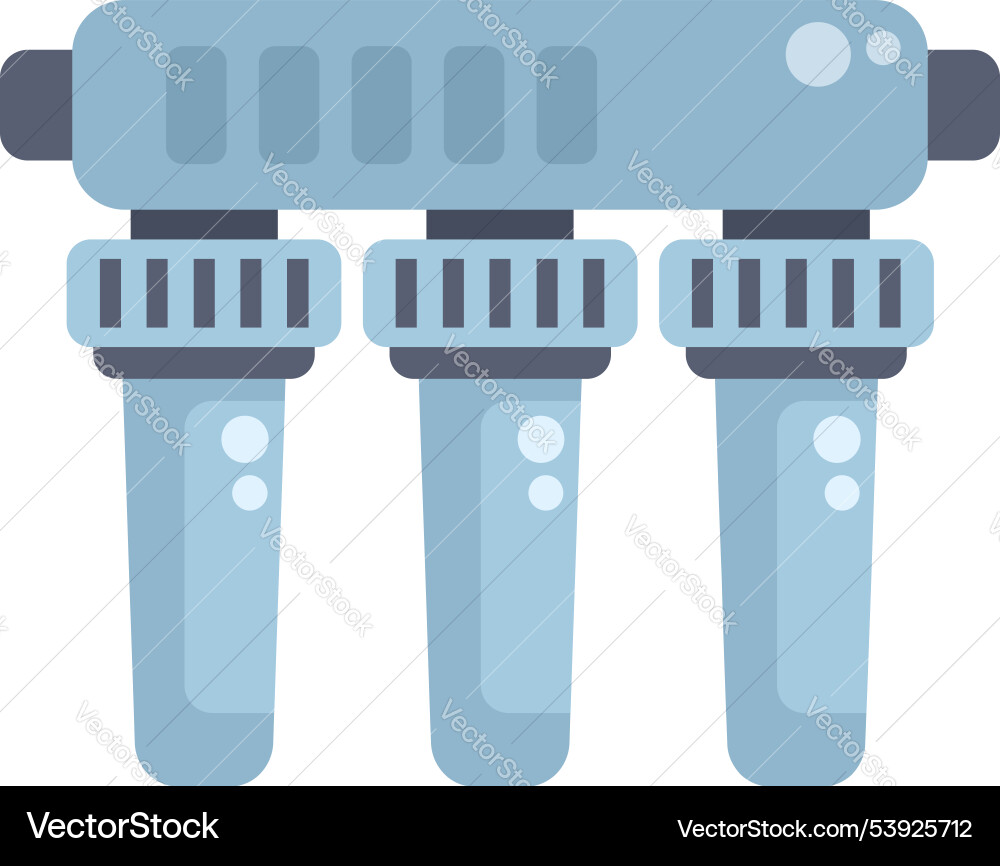 Reverse osmosis water purifying system Royalty Free Vector