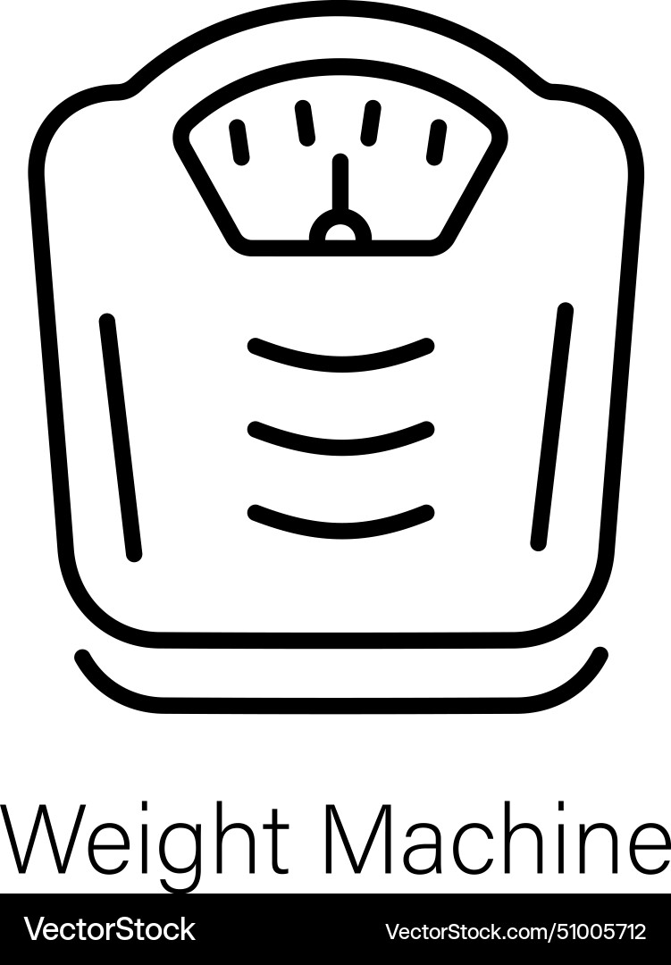 Weight machine Royalty Free Vector Image - VectorStock