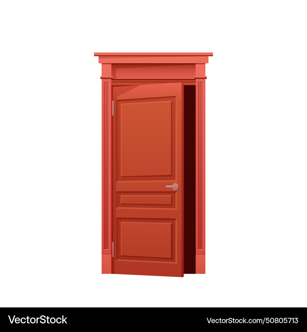 Animated ajar door Royalty Free Vector Image - VectorStock
