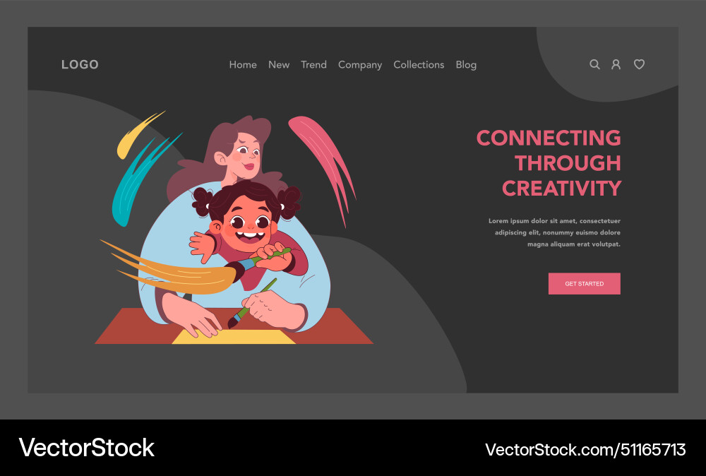 Creative bonding concept Royalty Free Vector Image