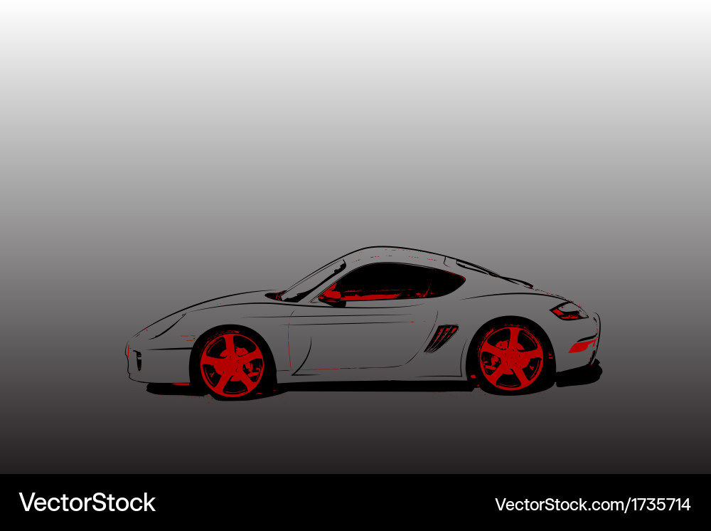 Abstract race car Royalty Free Vector Image - VectorStock