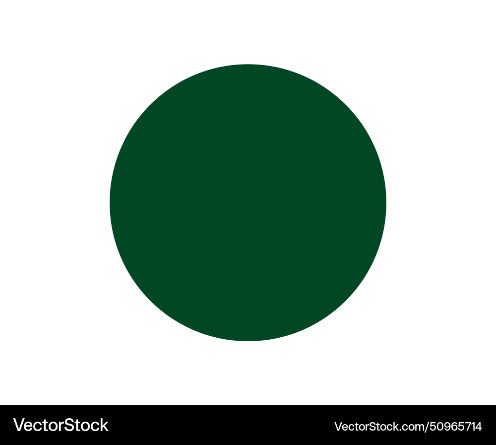 Circle shape symbol green graphic design element Vector Image