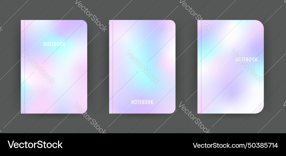 Cover page notebook collection templates Vector Image