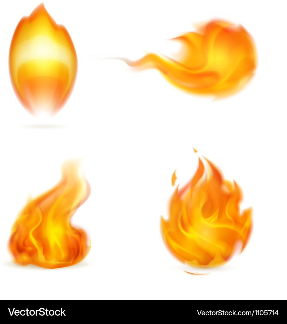 Flame icon Royalty Free Vector Image - VectorStock