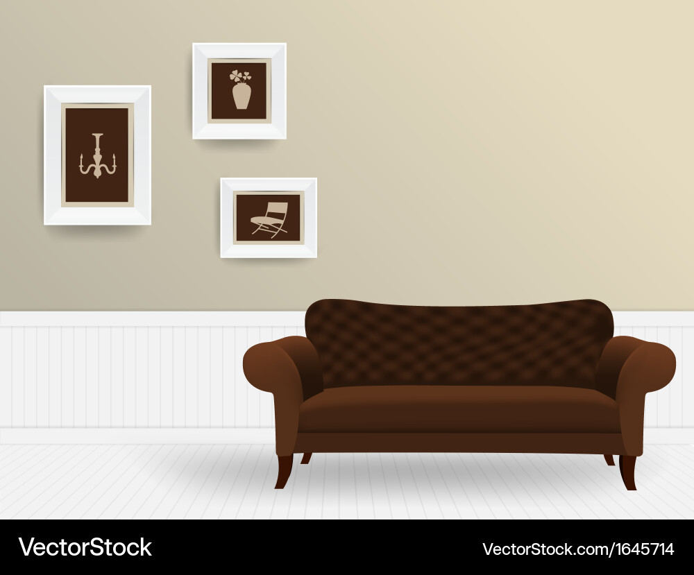 Modern Living Room Concept Royalty Free Vector Image