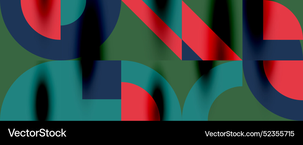 Neo memphis geometric pattern with circles Vector Image