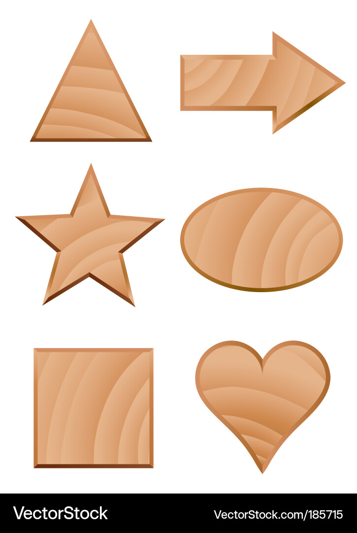 Wooden signs Royalty Free Vector Image - VectorStock