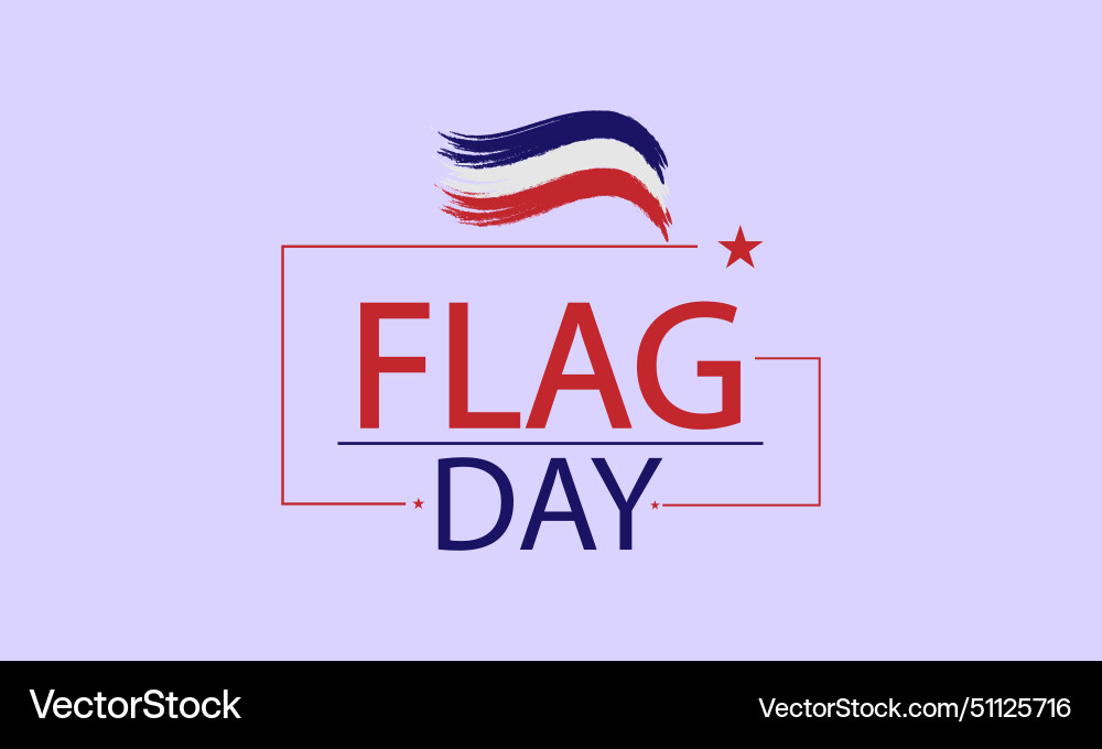 Bold statement on flag day with classy usa Vector Image