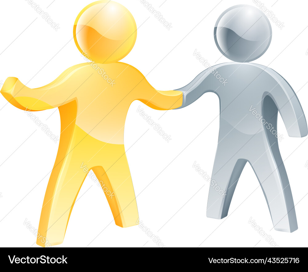 Business partnership concept Royalty Free Vector Image