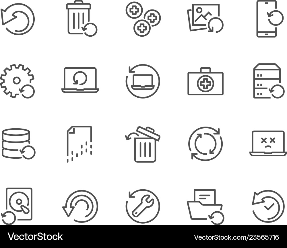 Backup and Recover Icon Vector Images (over 1,700)