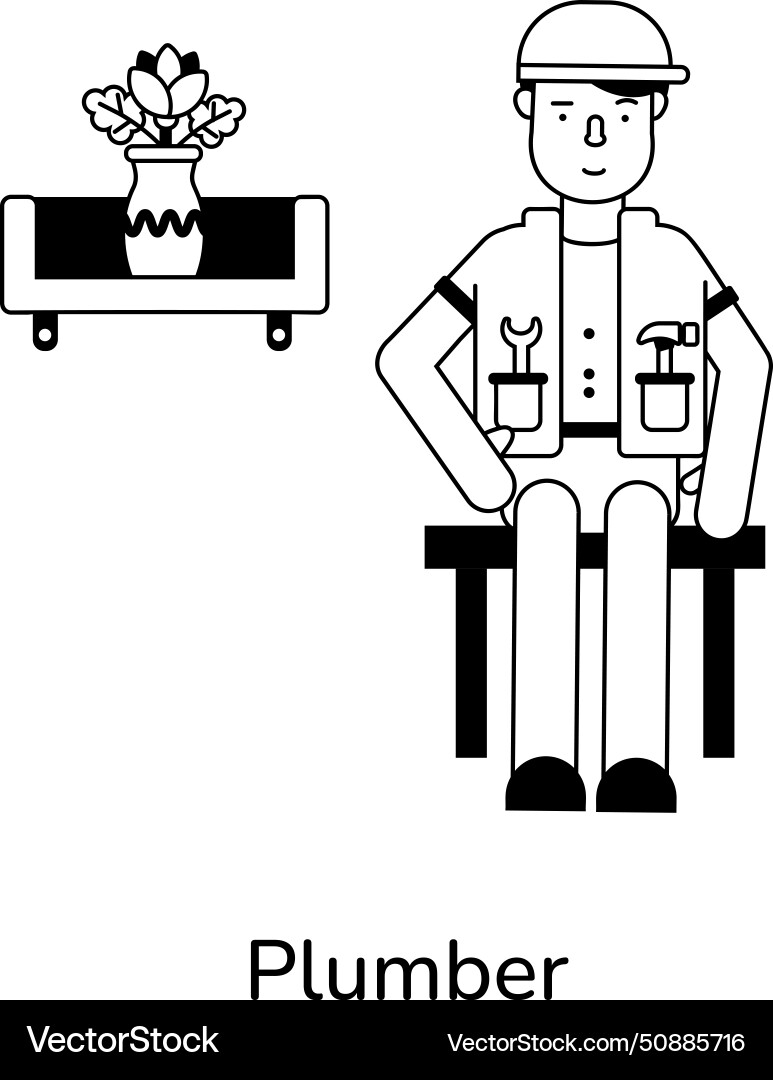 Plumber Royalty Free Vector Image - VectorStock
