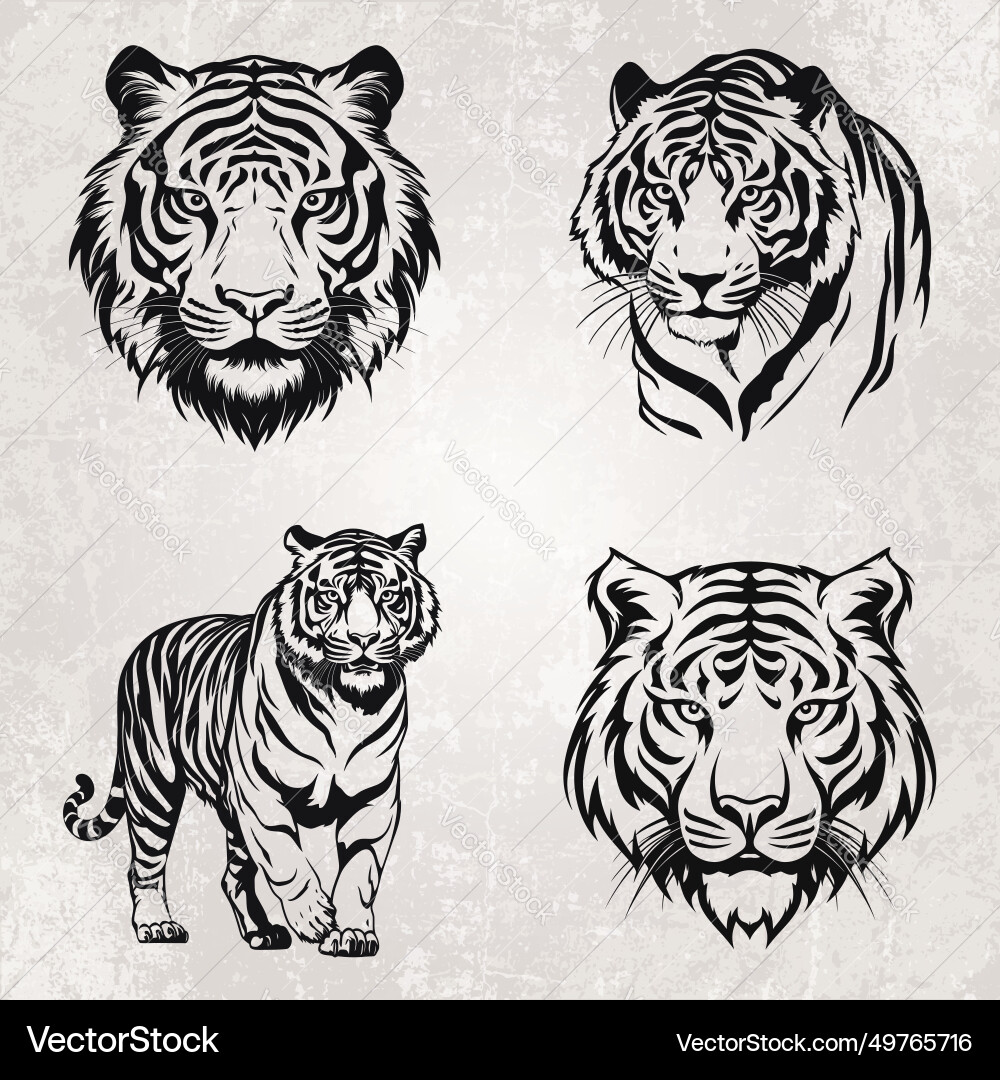 Modern Tiger Logo Vector Images (over 2,900)