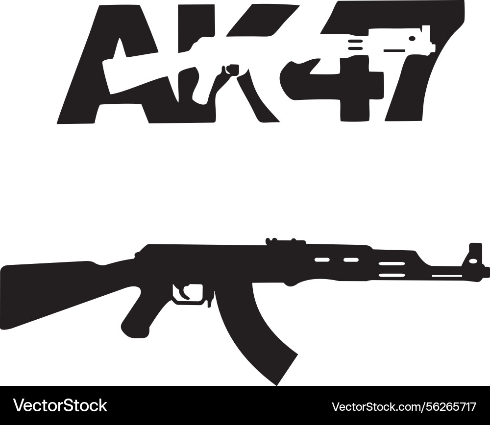Ak 47 Royalty Free Vector Image - VectorStock
