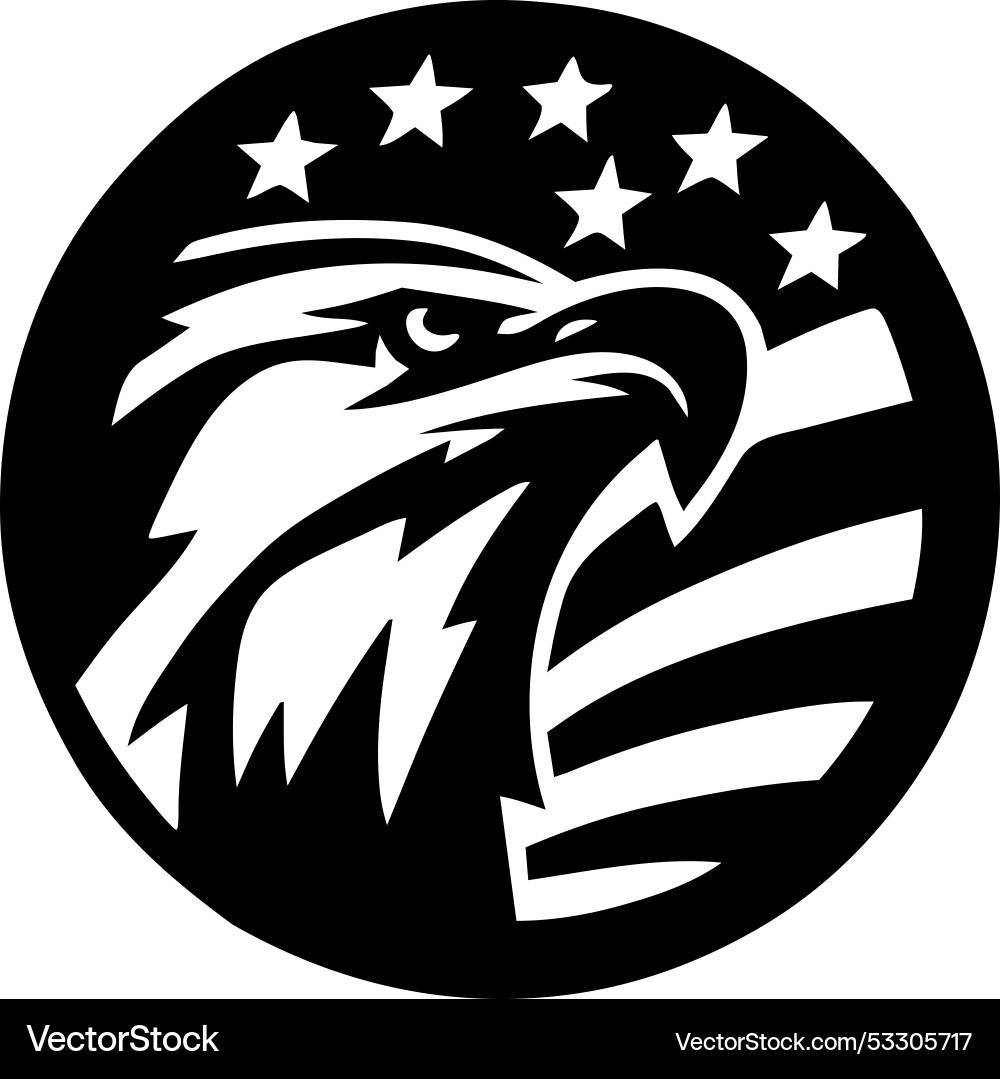 American eagle sign image Royalty Free Vector Image