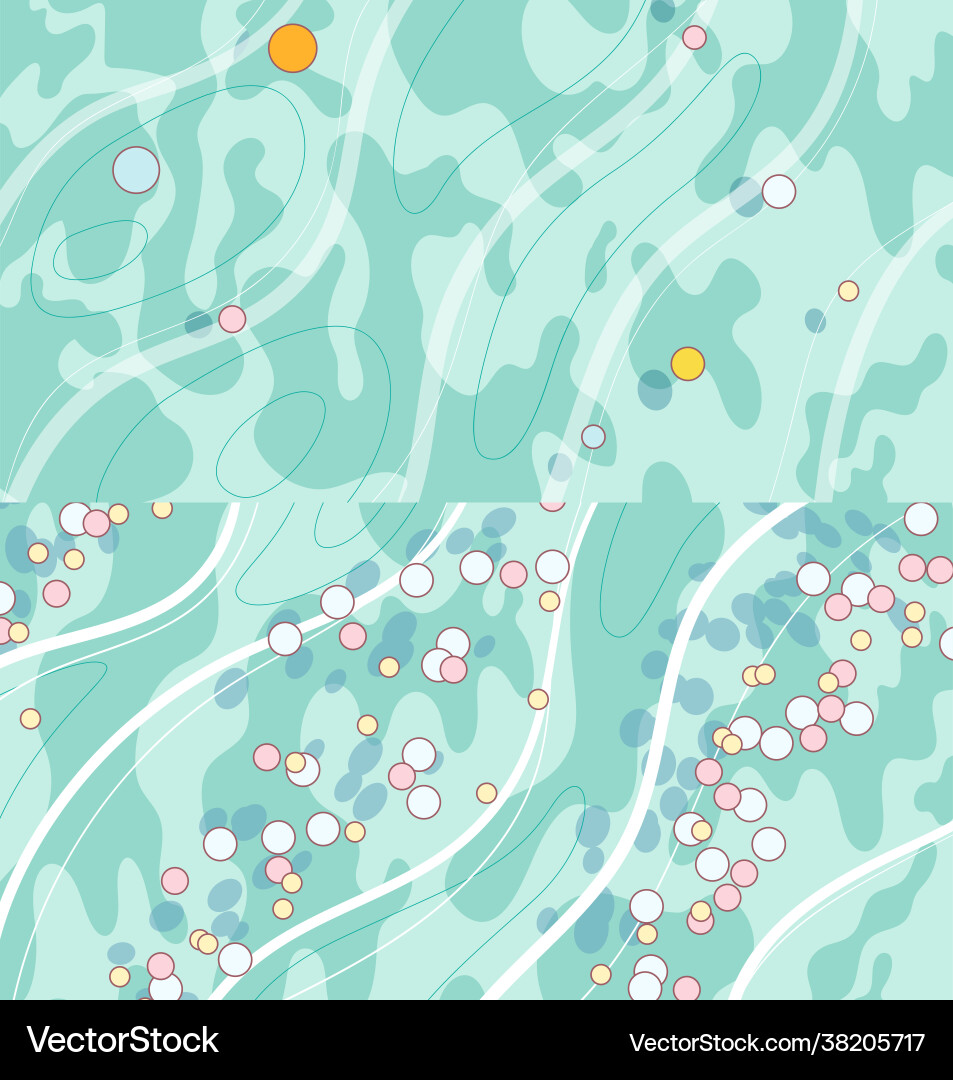 Cartoon wave background Royalty Free Vector Image