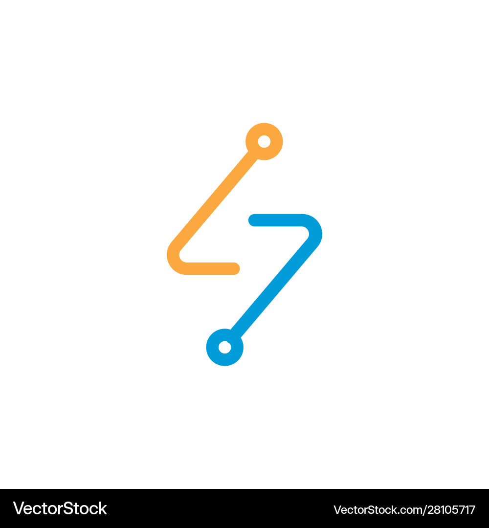 Electrical Power Symbol Logo Royalty Free Vector Image