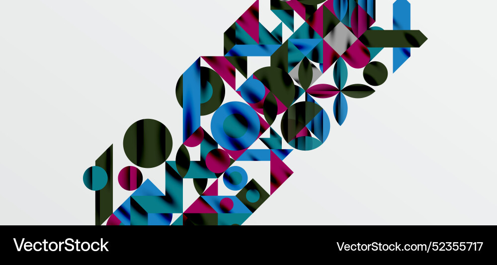 Geometric neo patterns abstract background for Vector Image