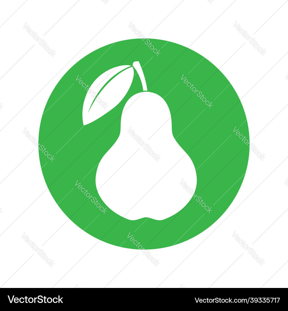 Pear sign Royalty Free Vector Image - VectorStock