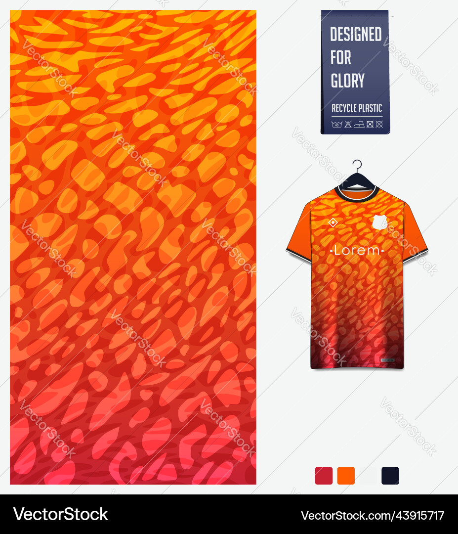Soccer jersey pattern design fluid Royalty Free Vector Image