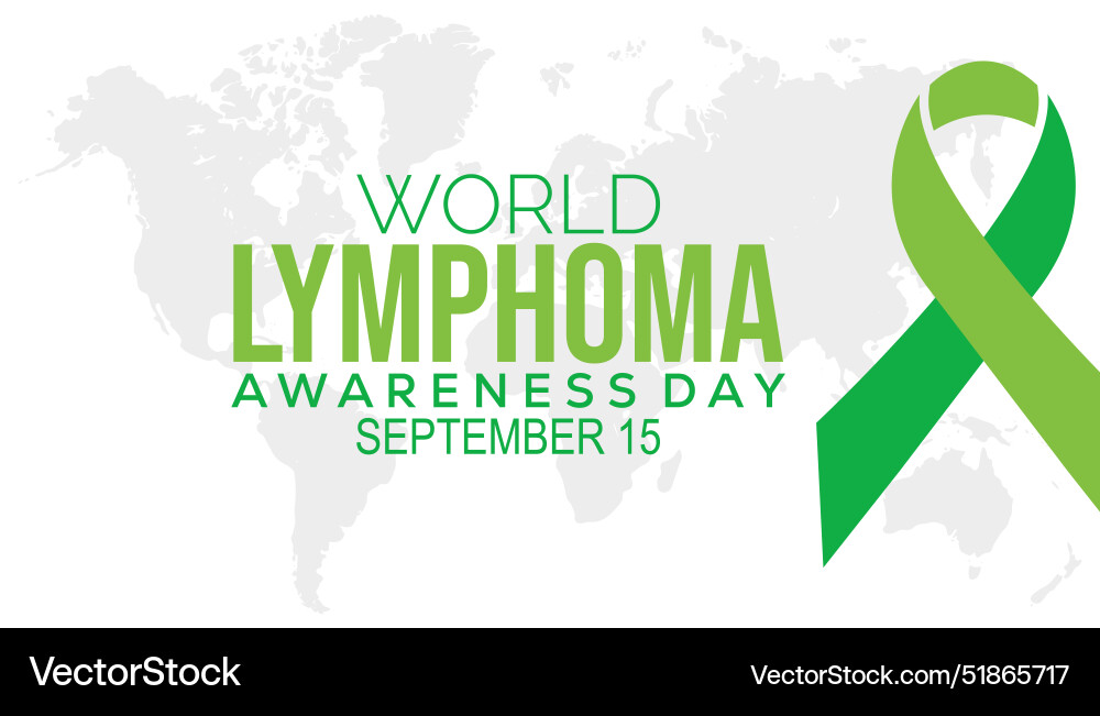 World lymphoma awareness day Royalty Free Vector Image