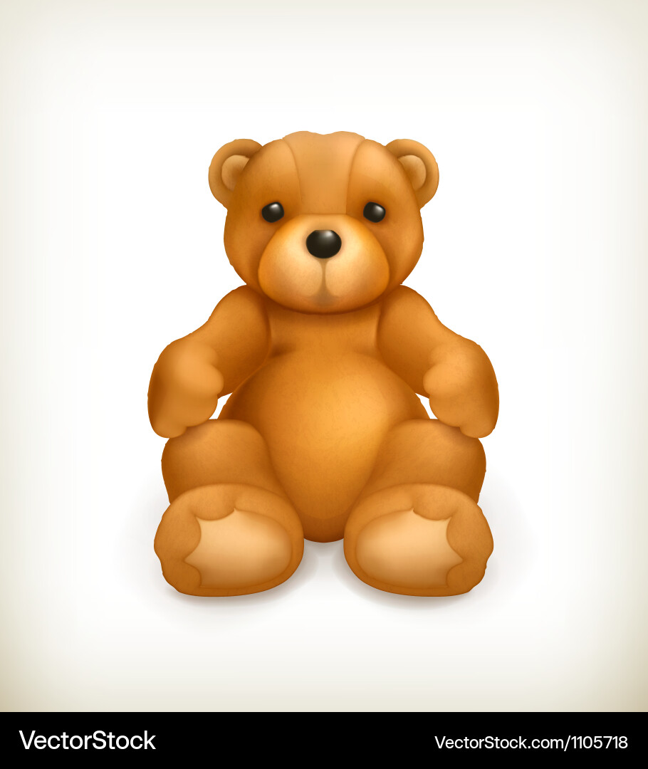 Teddy bear Royalty Free Vector Image - VectorStock