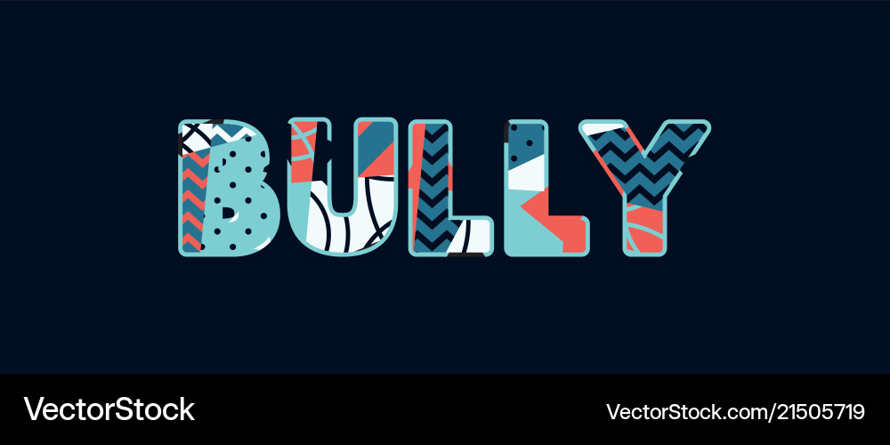 Bully concept word art Royalty Free Vector Image