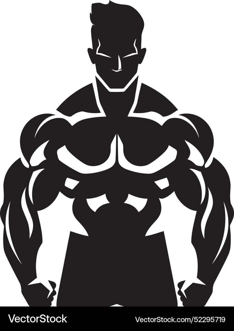 Intensity dynamic bodybuilding muscles verve Vector Image